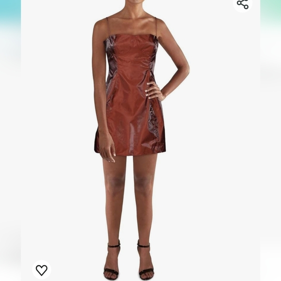 DANIELLE BERNSTEIN | Dresses | Danielle Bernstein Rust Red Fit Flare ...